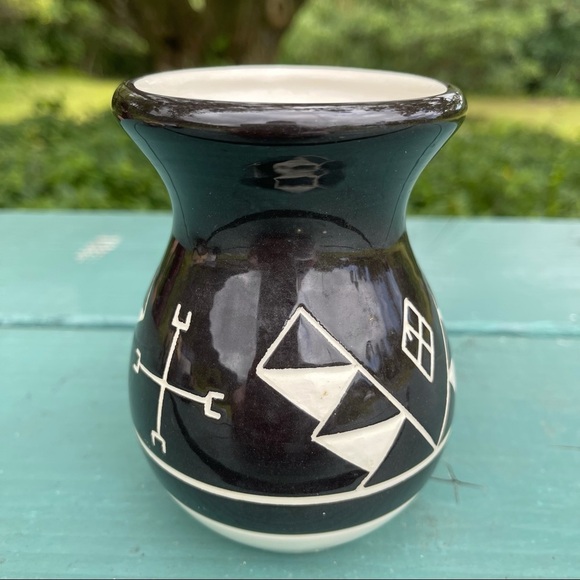 Accents | Sioux Pottery Vase Signed Brave Hawk Pottery Native American ...